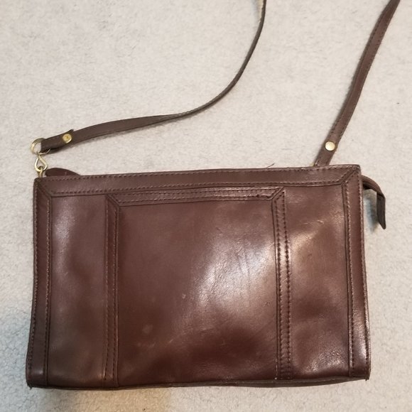 Bags | Brown Envelope Style Bag Can Be Worn Cross Body Long Leather ...